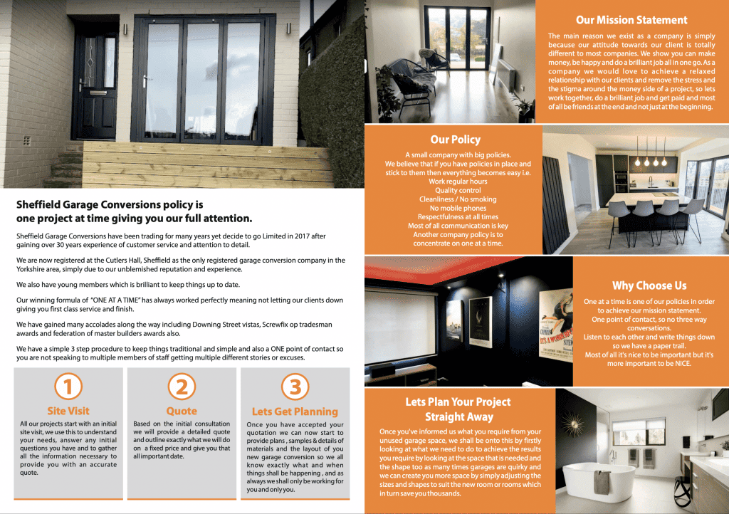inside brochure | Sheffield Garage Conversions